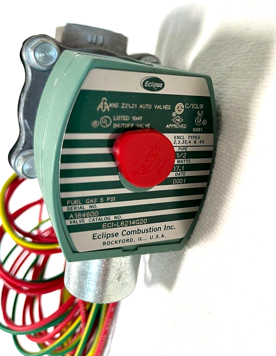 Eclipse ECI-L8214G20 Gas Valve 1/2 – Leading Edge Laundry Equipment