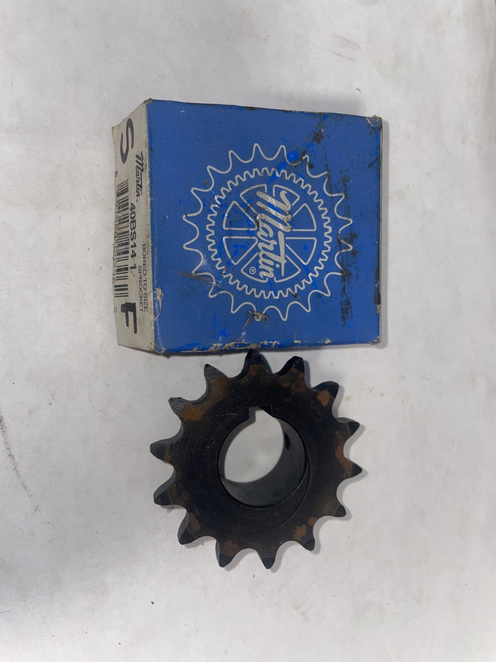 New Martin Roller Chain Sprocket, 1/2IN Pitch, 1IN Bore, Part #40BS14 ...