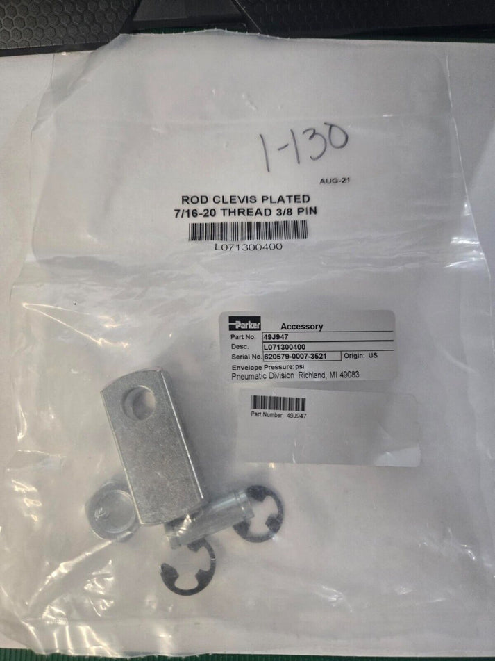 Parker 49J947 Rod Clevis Kit – Leading Edge Laundry Equipment
