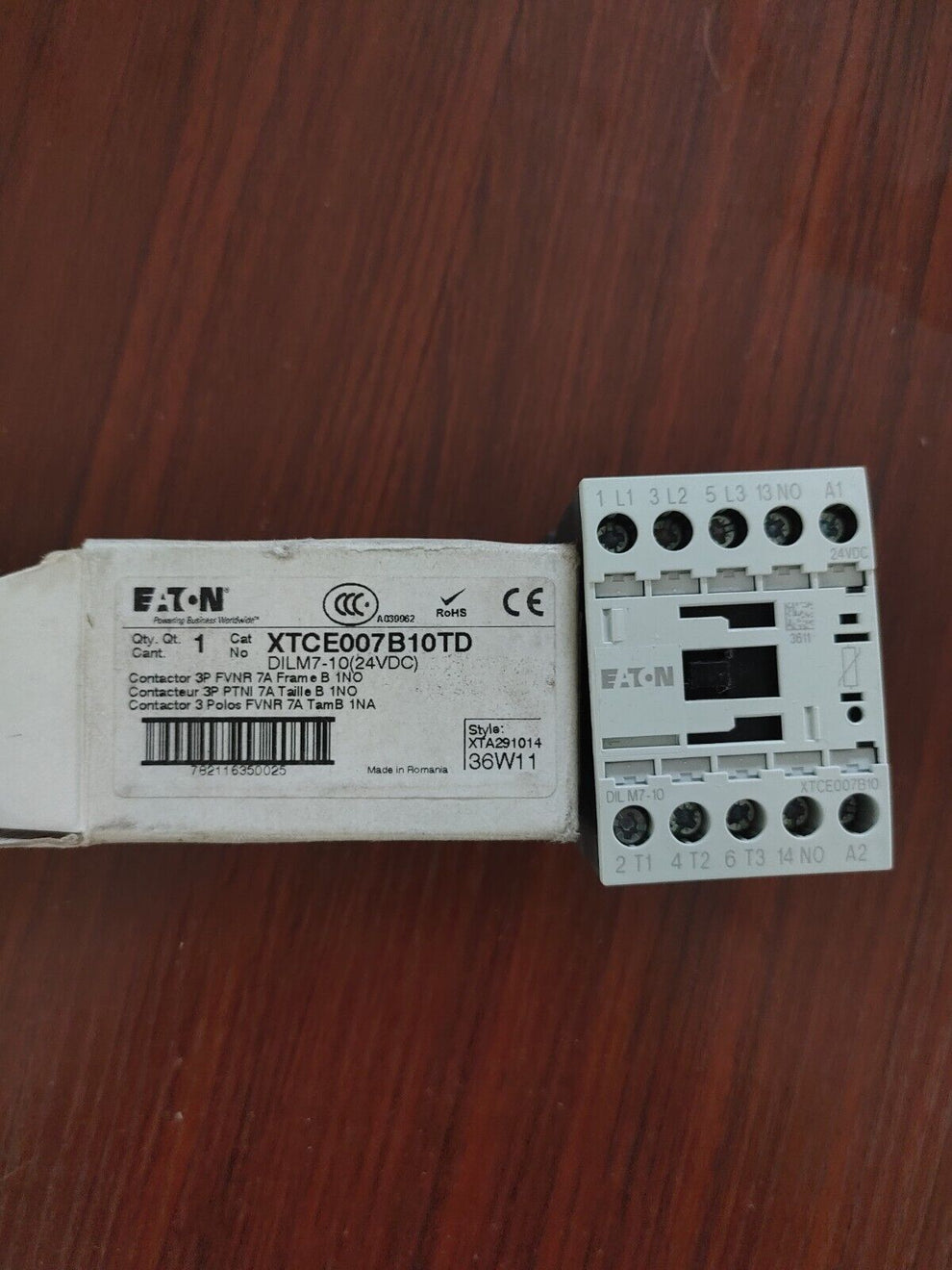 IEC Magnetic Contactor, 3 Poles, 24V DC, 7 A, Reversing – Leading Edge ...