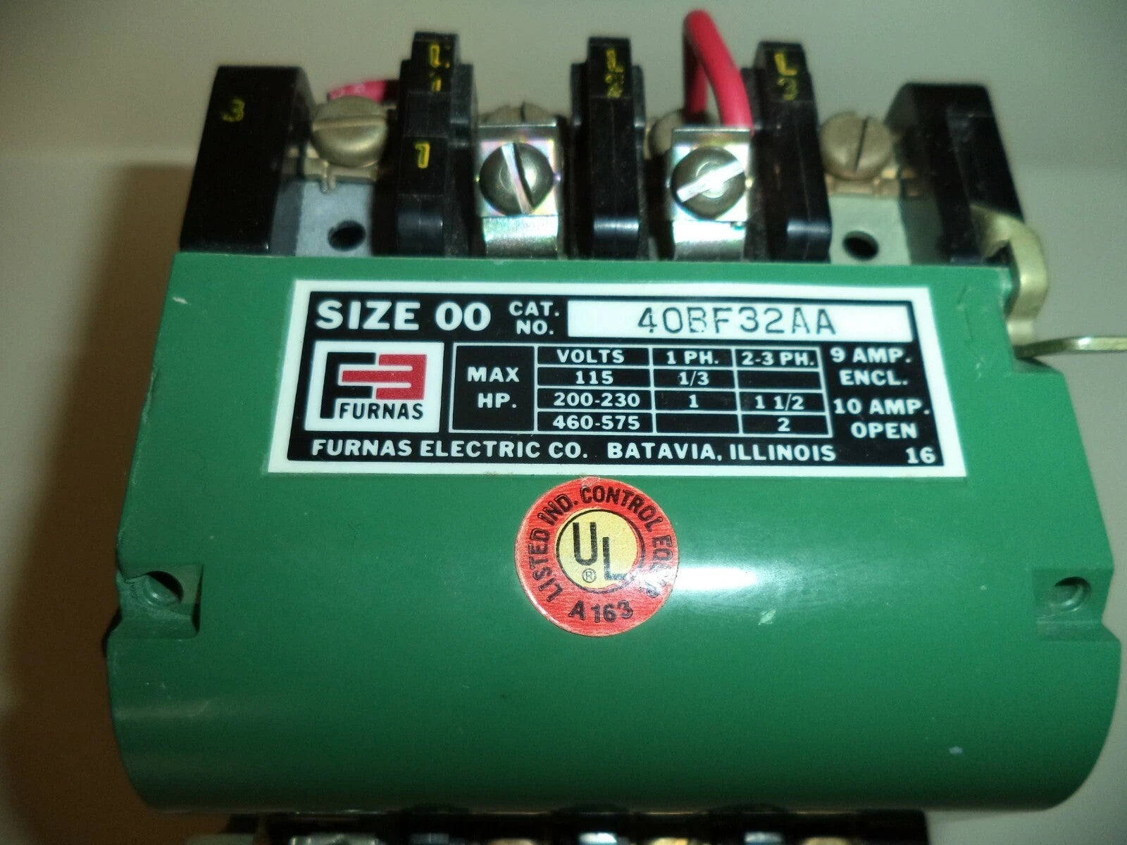 Furnas Size 00 Magnetic Contactor 40BF32AA – Leading Edge Laundry Equipment