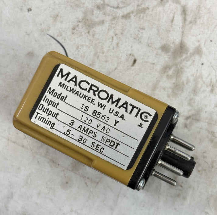 New Macromatic Time Delay Relay #SS 8562 Y – Leading Edge Laundry Equipment