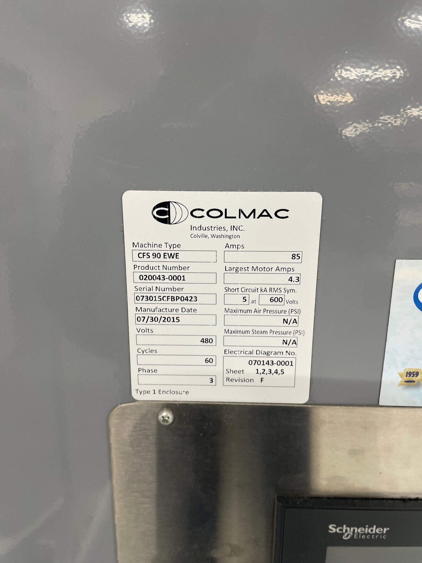 Colmac CFS 90 Steam Tunnel – Leading Edge Laundry Equipment